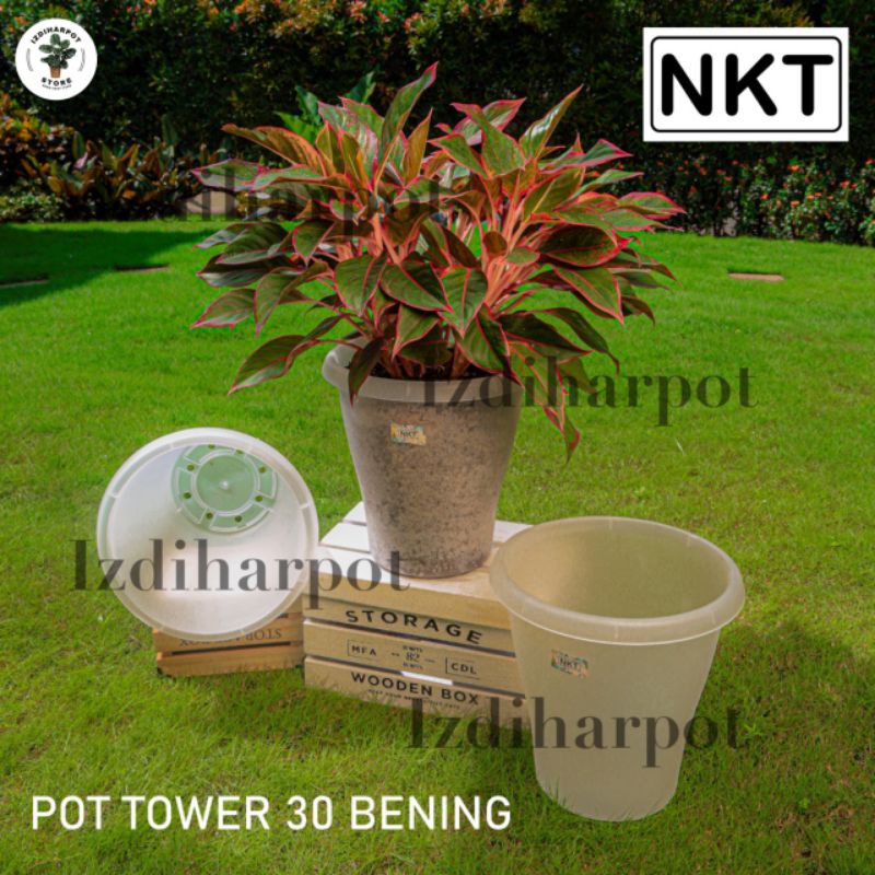 Jual pot bunga tanaman tinggi tower 30cm - NKT TOWER 30 BENING ...
