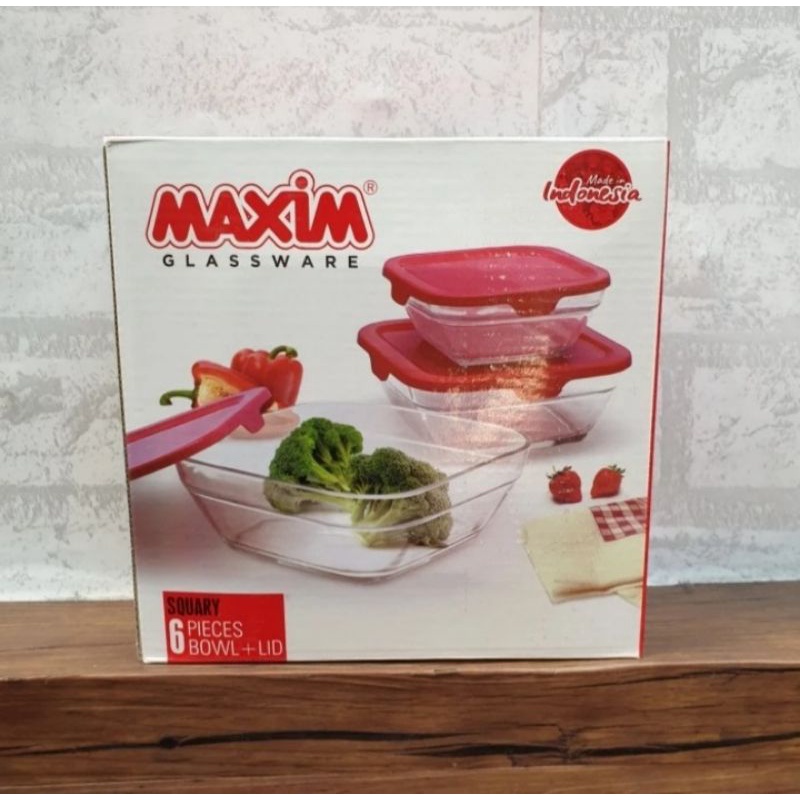 Jual Maxim Glass Bowl Set 3 (Paling Murah) | Shopee Indonesia