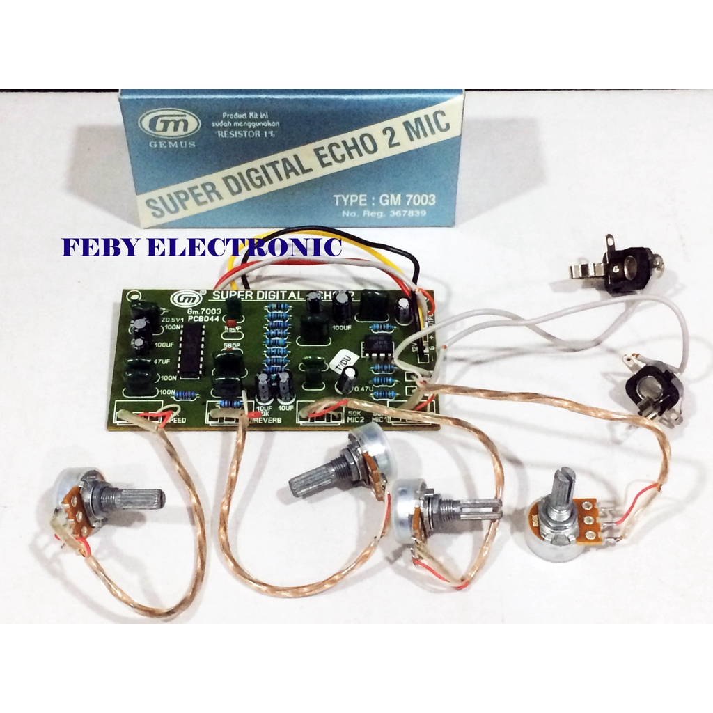 Jual KIT GM 7003 SUPER DIGITAL ECHO 2 MIC | Shopee Indonesia