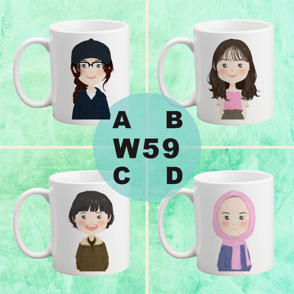 Jual MUG CUSTOM UNIK LUCU AVATAR / GELAS CUSTOM / MUG AVATAR (V2 ...