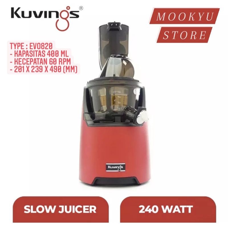 Jual KUVINGS Slow Juicer EVO820 | EVO 820 | Masticating Juicer 400 ml | Shopee Indonesia
