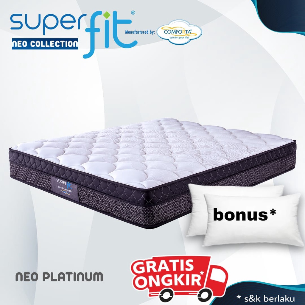 Jual Matras Springbed kasur comforta superfit Neo Platinum 90 100 120 ...