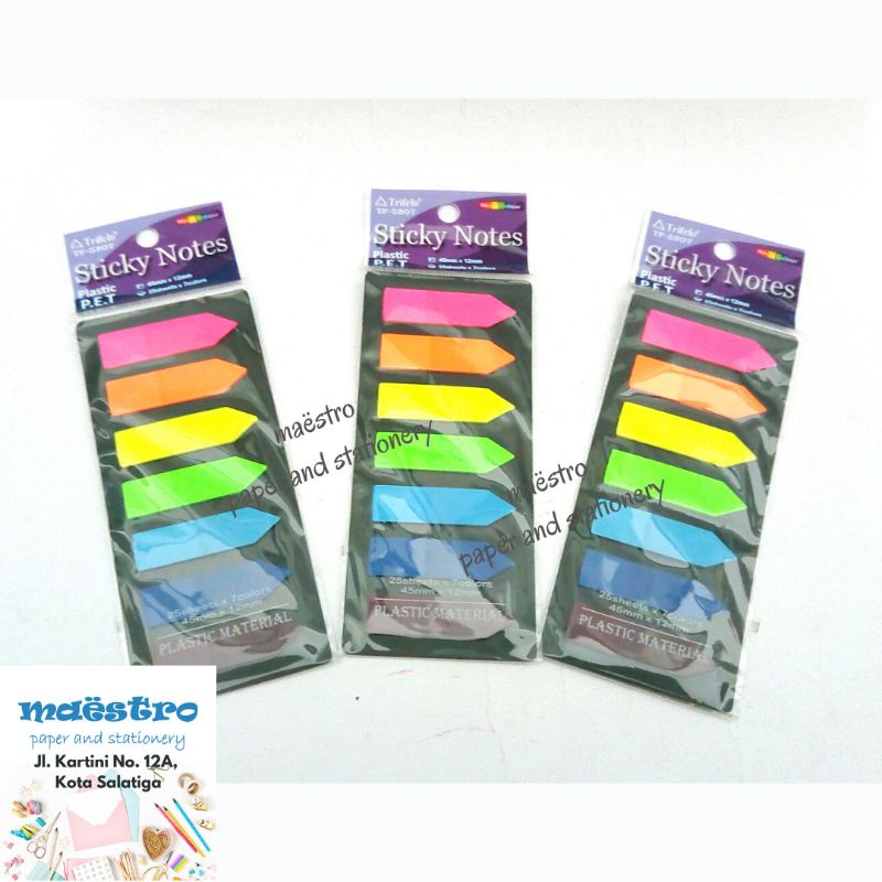 Jual Sticky Notes Trifelo TF-5207 Neon Color - Bentuk Panah / Post It ...