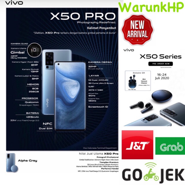 Jual VIVO X50 / VIVO X50pro RAM 8/128-256 GARANSI RESMI VIVO | Shopee Indonesia