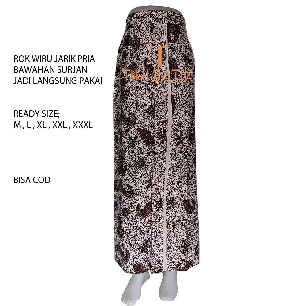 Jual Rok Jarik Wiru Pria Bawahan Surjan Pria Adat Jawa Murah Praktis Tinggal Pakai | Shopee ...