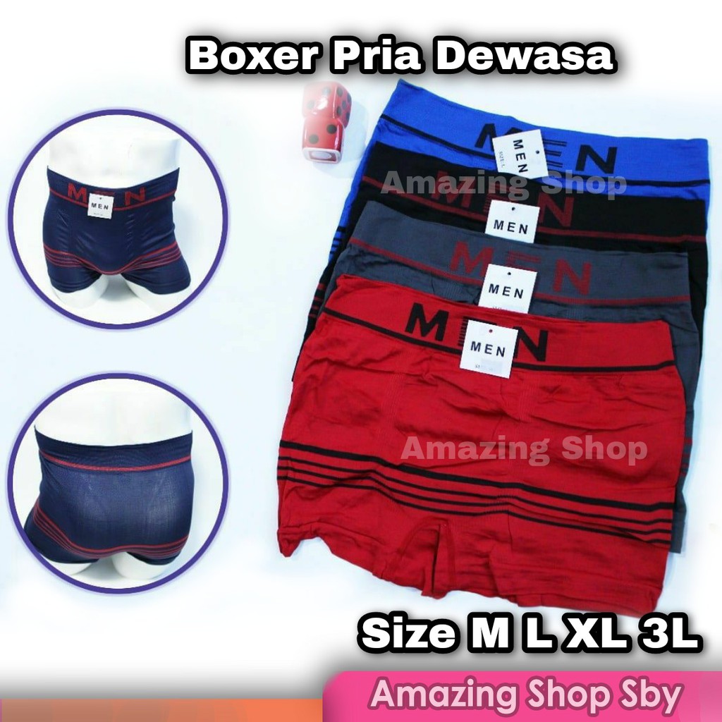 Jual CD Celana Dalam Boxer Pria Dewasa Boxer Laki Laki Cowok Fashion ...