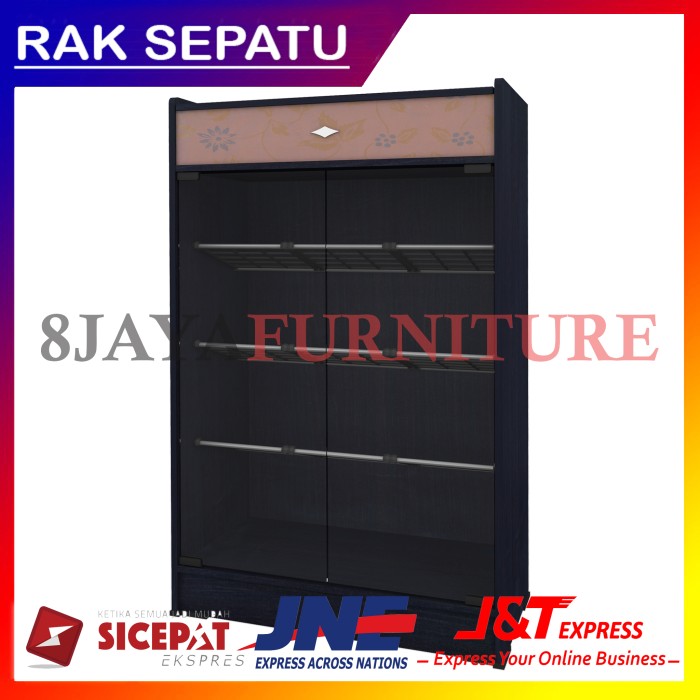 Jual Lemari Sepatu Sendal Minimalis SR 80 Ungu Kaca 2 Pintu Rak Kayu Atas | Shopee Indonesia