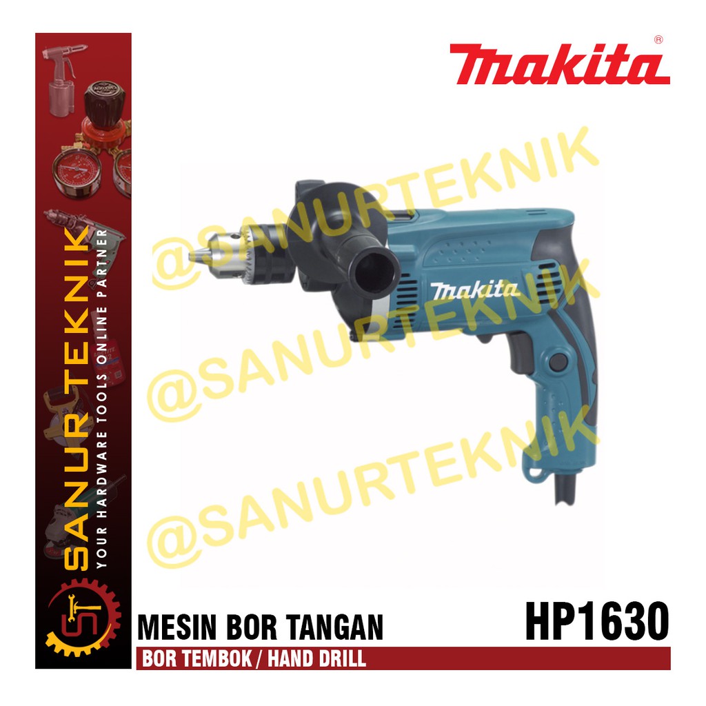 Jual Mesin bor / Hand Bor / Rotary Hammer Makita HP 1630 ( HP1630 ...