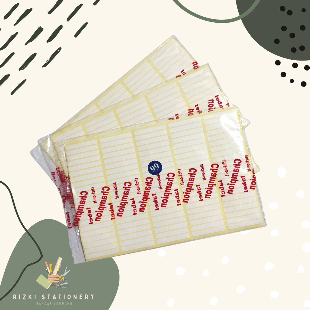 Jual Label Kertas / Label Sticker / Label Undangan No 103 / 99 / 112 ...