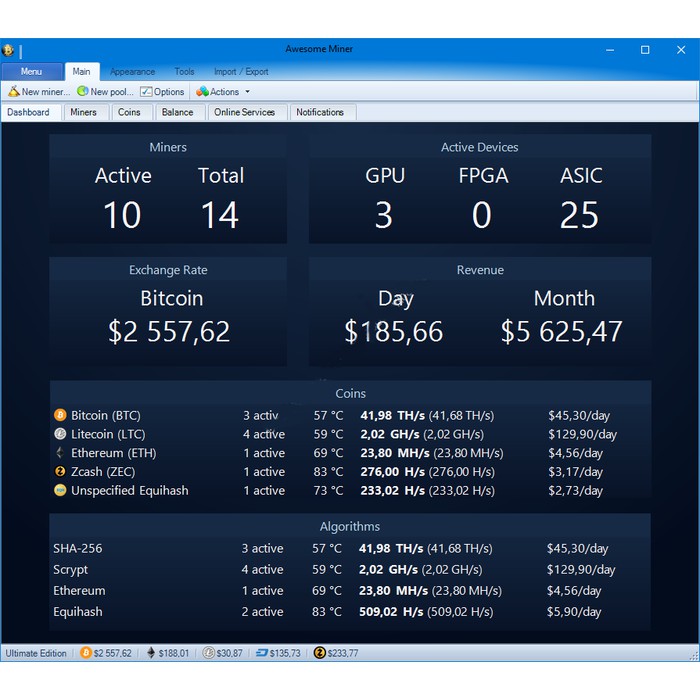 Jual Software Awesome Miner Mining Cryptocurrency Bitcoin Ethereum ...