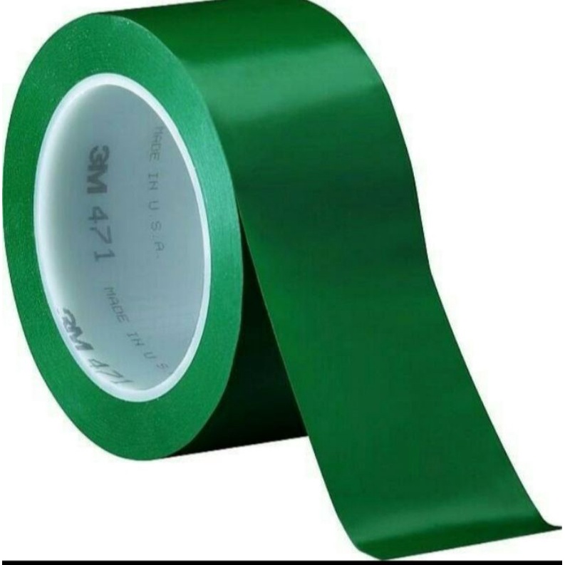 Jual floor Marking tape 3m 471 Hijau Lakban Garis Lantai 2inci x 33.M Isolasi Garis Lantai 3m ...