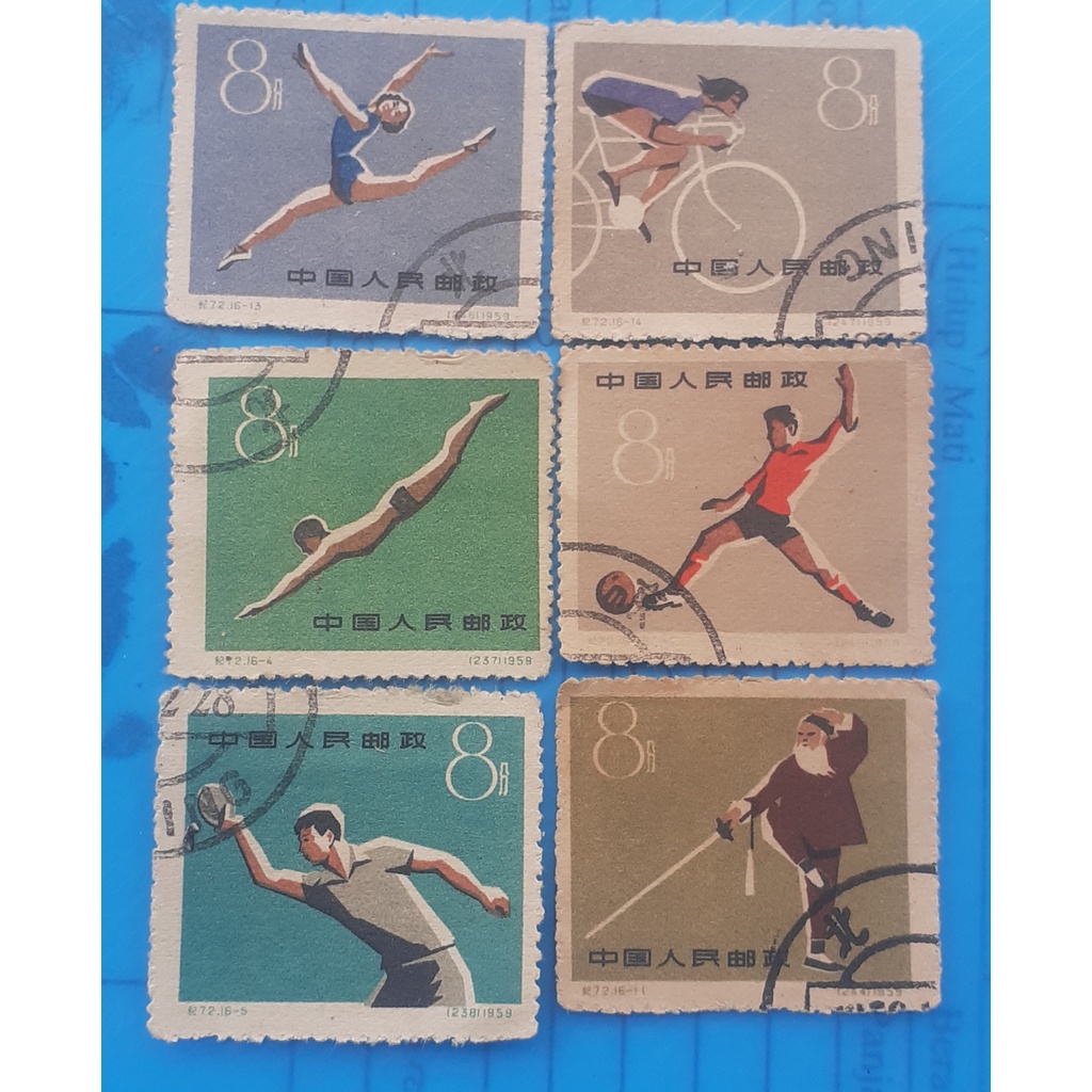 Jual PERANGKO KUNO CHINA/PERANGKO LAMA CHINA/USED/HARGA PER BIJI ...