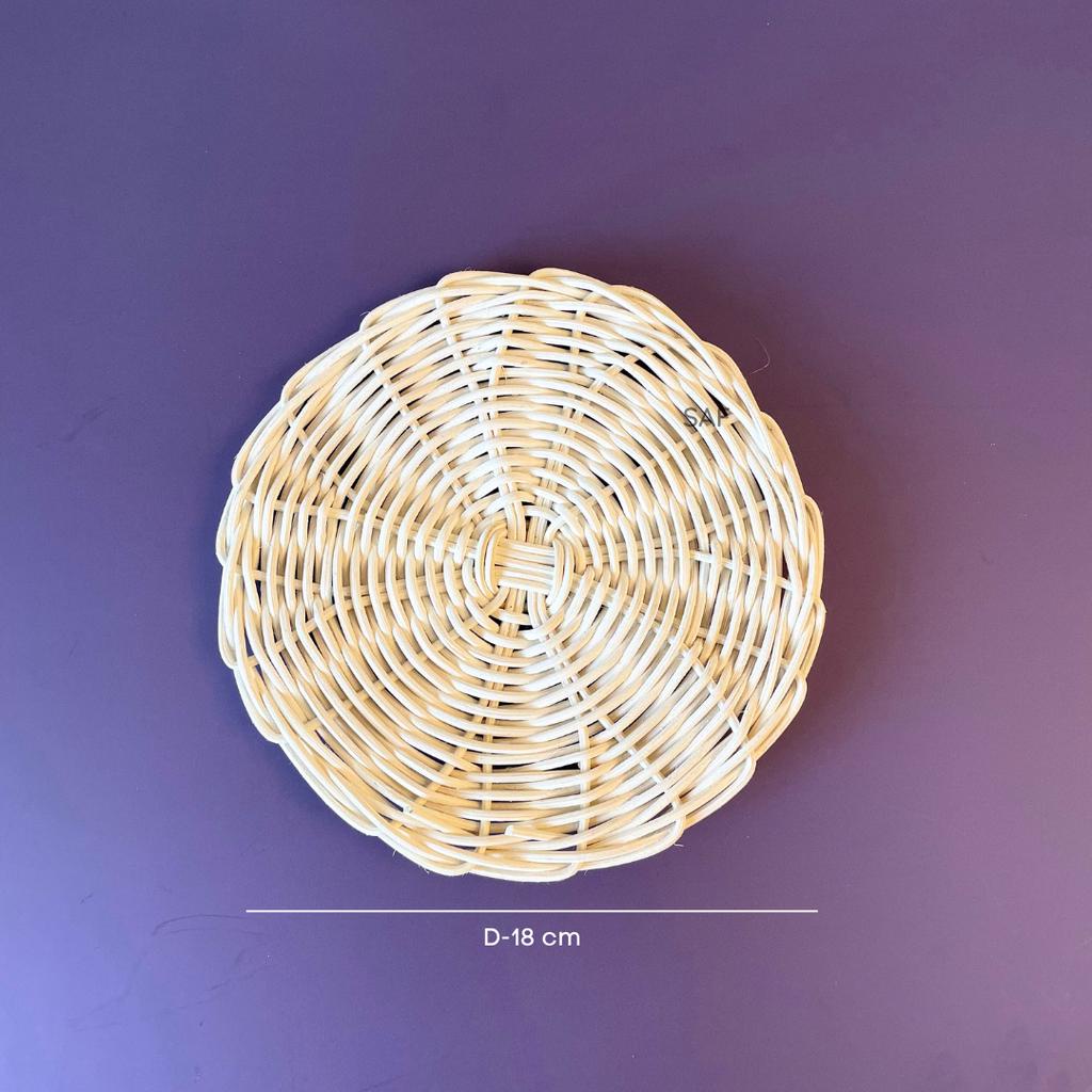 Jual SAF coaster rotan bulat anyaman - props tatakan food photo ...
