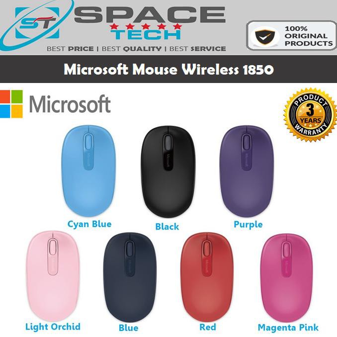 Jual termurah!!| Microsoft 1850 Wireless Mouse - Garansi Resmi - Black ...