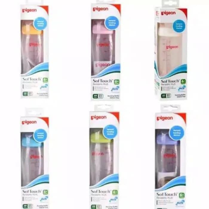 Jual Pigeon Botol Wide Neck Peristaltic Plus 160 ml / 240 ml / 330 ml | Shopee Indonesia