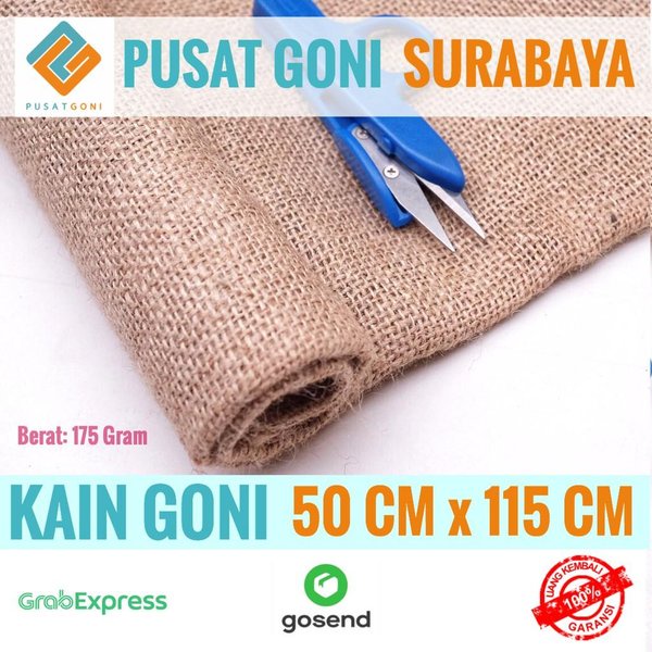 Jual Kain Goni Baru Impor 50 cm x 115 cm - Burlap Craft Properti Foto ...