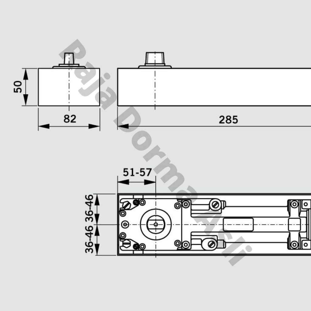 Jual Dorma Floor Hinge BTS75V EN 1-4 Dormakaba BTS 75V Engsel Tanam ...