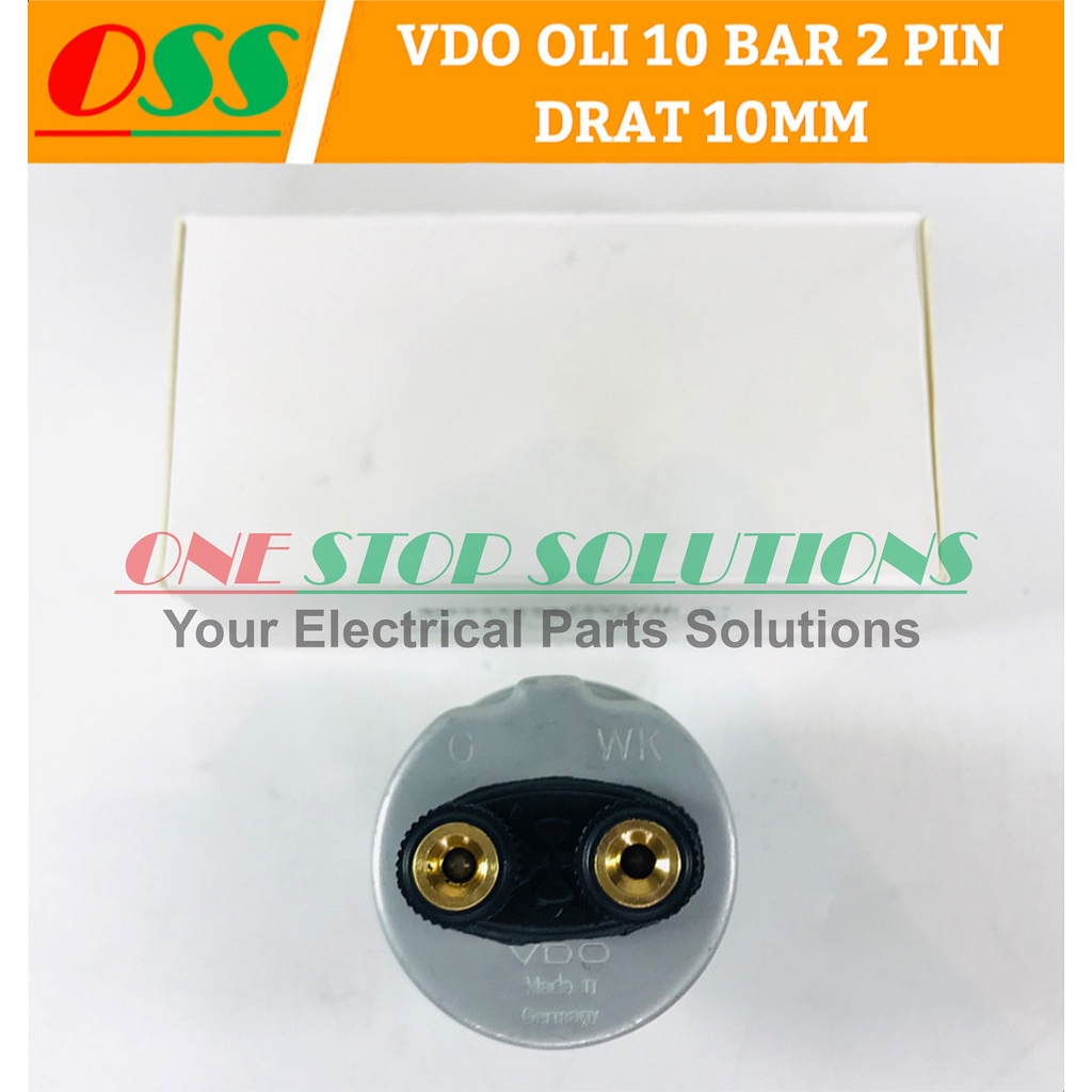 Jual SENSOR TEKANAN OLI SWITCH OLI VDO 10 BAR 2 PINS DRAT 10MM | Shopee ...