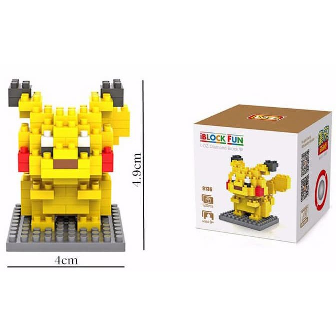 Jual Loz Lego Nano Block Pokemon Pikachu 9136 | Shopee Indonesia