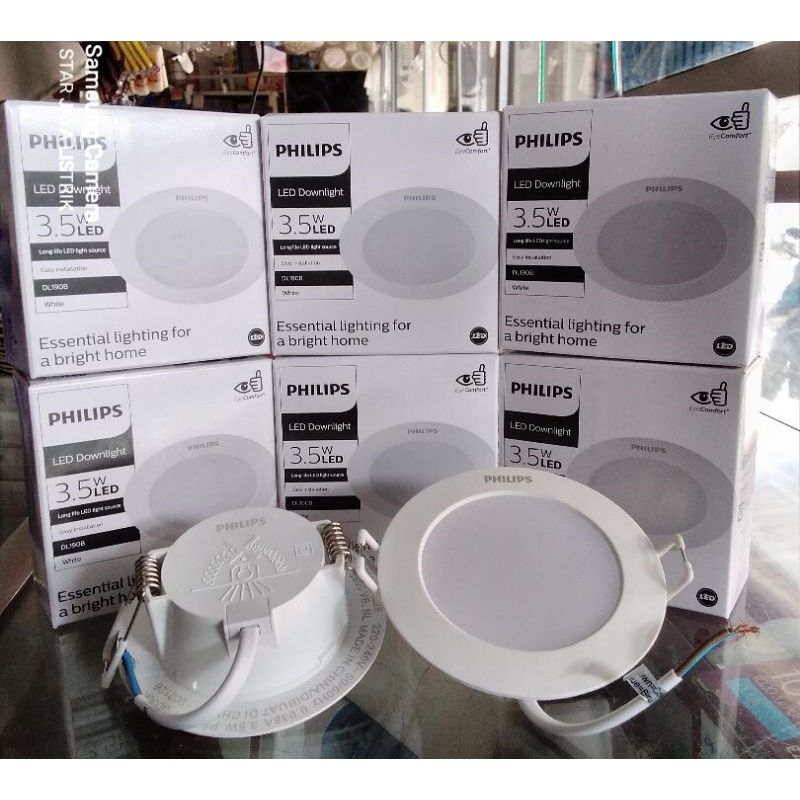 Jual Downlight LED Philips New Eridani 3,5Watt Warna Putih 6500k/Kuning ...