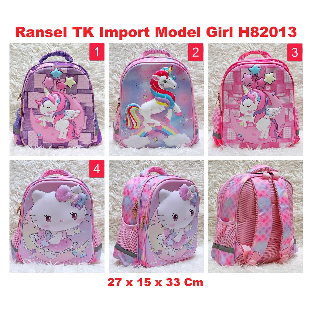 Jual Ransel TK Import Model Girl dan girl H82013 backpack Unicorn ...
