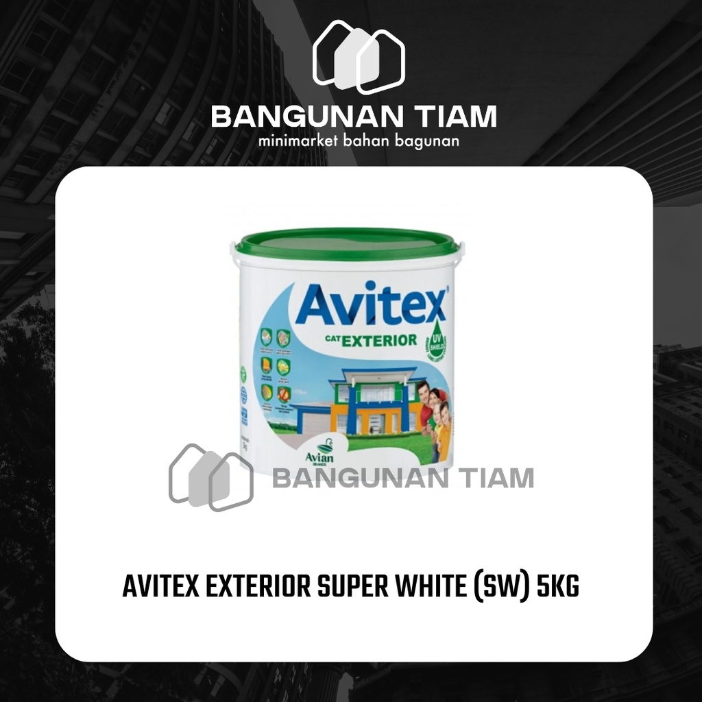 Jual AVITEX EXTERIOR SW ~ SUPER WHITE (PUTIH) EKSTERIOR CAT TEMBOK ...