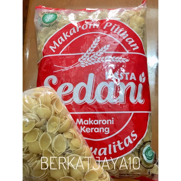 Jual Sedani Makaroni Kerang Pasta bentuk Kerang repack 250gr Macaroni ...