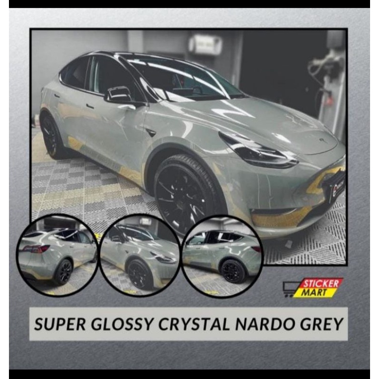 Jual Sticker Wraping Mobil Motor Nardo Grey Super Glossy Premium Murah ...