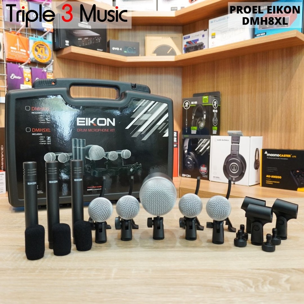 Jual PROEL EIKON DMH8XL Microphone Mic Drum Set 8 Piece with Case ORIGINAL | Shopee Indonesia