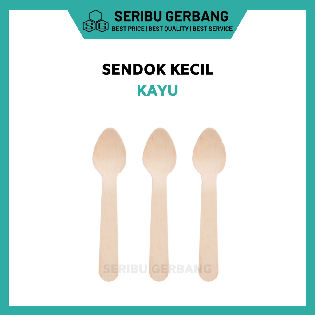 Jual SENDOK KAYU KECIL MINI WOODEN SPOON SEKALI PAKAI DISPOSABLE ...