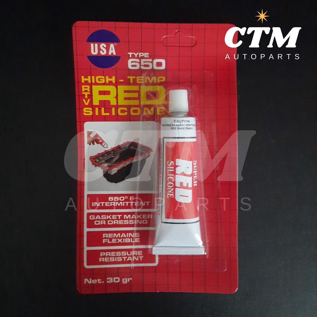 Jual USA Red Silicone Sealant Gasket Merah 30gr | Shopee Indonesia