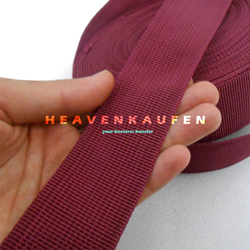 Jual Webbing Tas Warna Merah Hati / Maroon Lebar 3,8 cm Meteran Murah ...