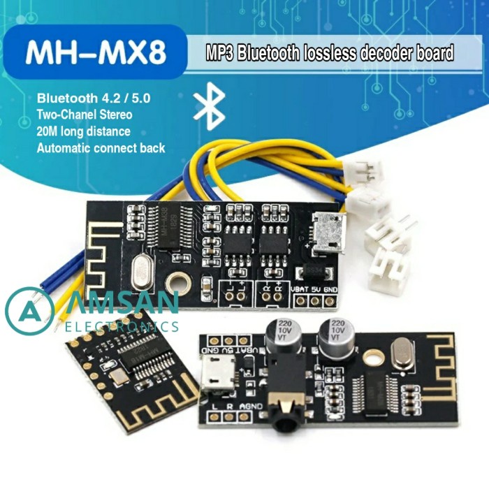 Jual MH-MX8 Modul Audio MP3 Bluetooth 4.2 5.0 Decoder Board M18 M28 M38 ...