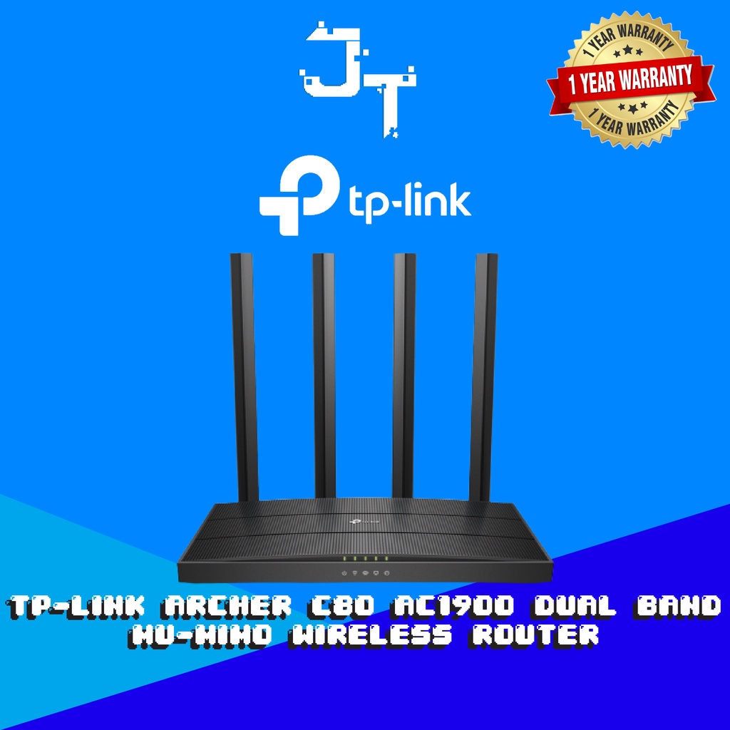 Jual TP-Link Archer C80 AC1900 MU-MIMO Dual Band Wireless Router | Shopee Indonesia