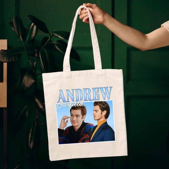 Jual Andrew Garfield Totebag Homage Bootleg Blue Aesthetic Totebag ...