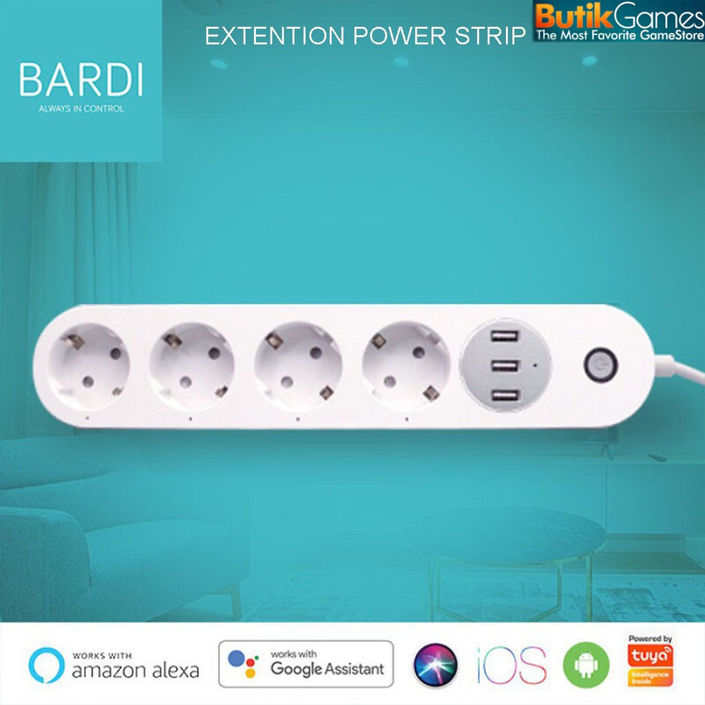 Jual BARDI Smart Power Strip Extension Steker Stop Kontak Colokan Listrik | Shopee Indonesia