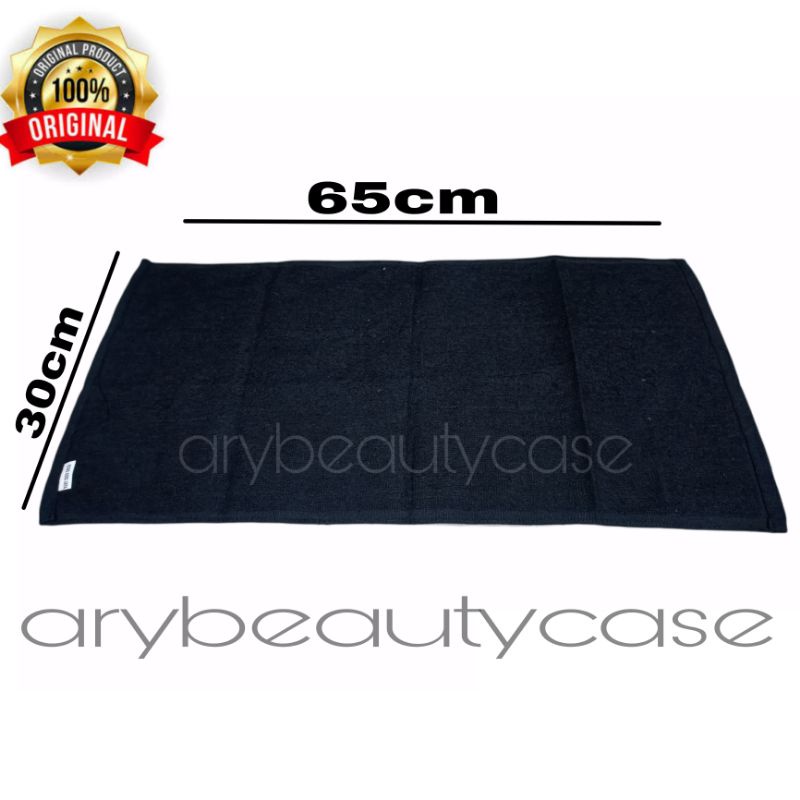 Jual Handuk salon hitam handuk kecil handuk spa handuk polos hitam 30cm ...