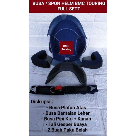 Jual BUSA HELM SPON HELM FULL SETT HELM BMC TOURING | Shopee Indonesia