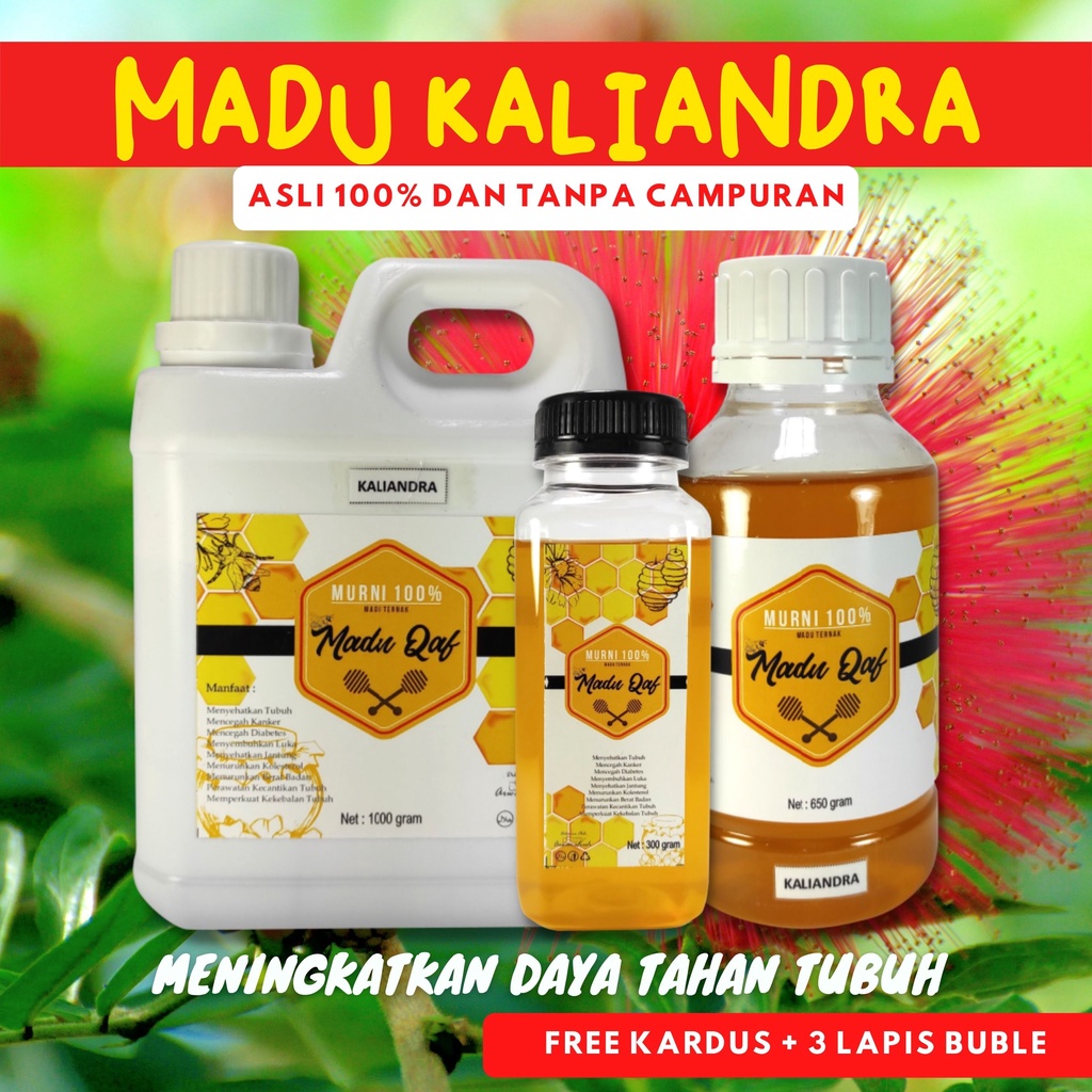 Jual [Pasti Asli] Madu Murni Asli Nektar Bunga Kaliandra / Madu Qaf 650 ...