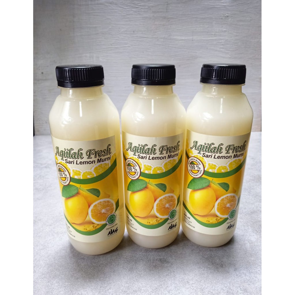 Jual AQIILAH FRESH SARI LEMON KEMASAN BOTOL | Shopee Indonesia
