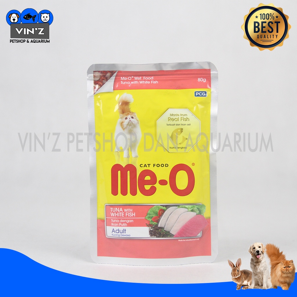Jual Meo Pouch Saset Tuna White Fish Adult Wetfood Makanan Kucing Basah ...