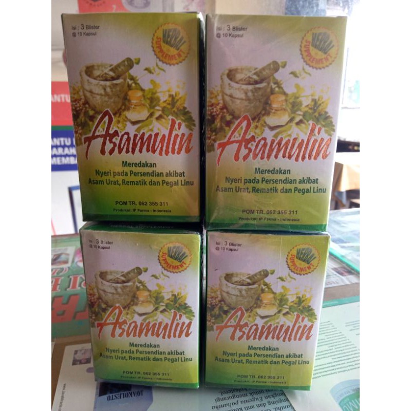 Jual KAPSUL ASAMULIN ORIGINAL - Kapsul Pegal linu Dll | Shopee Indonesia