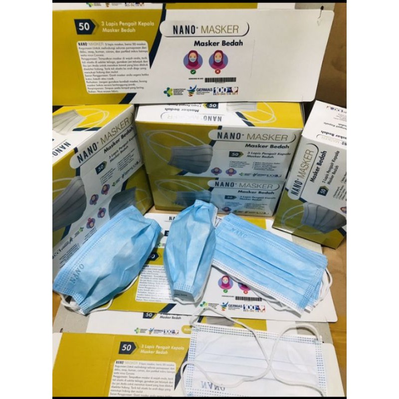 Jual MASKER NANO HIJAB KEMENKES MASKER HEADLOOP NANO KEMENKES AKD ...
