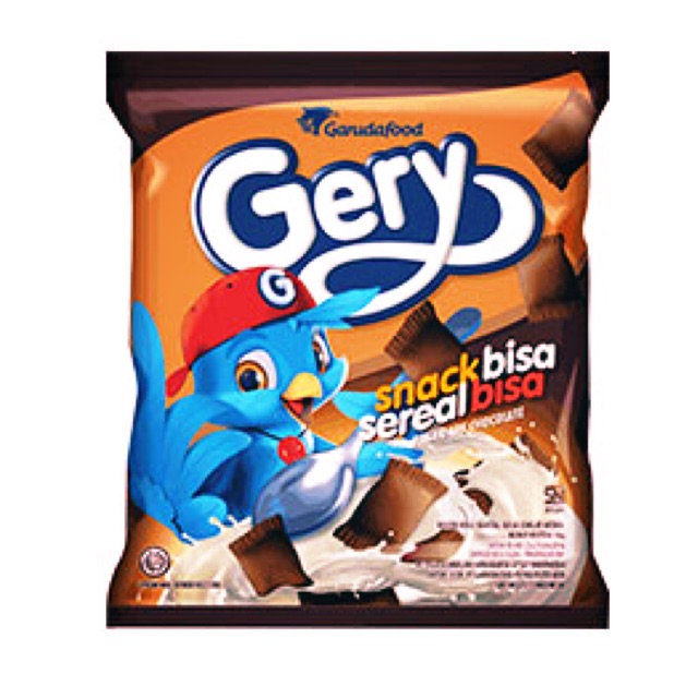 Jual GERY Snack Sereal Bantal Coklat (10pcs) | Shopee Indonesia