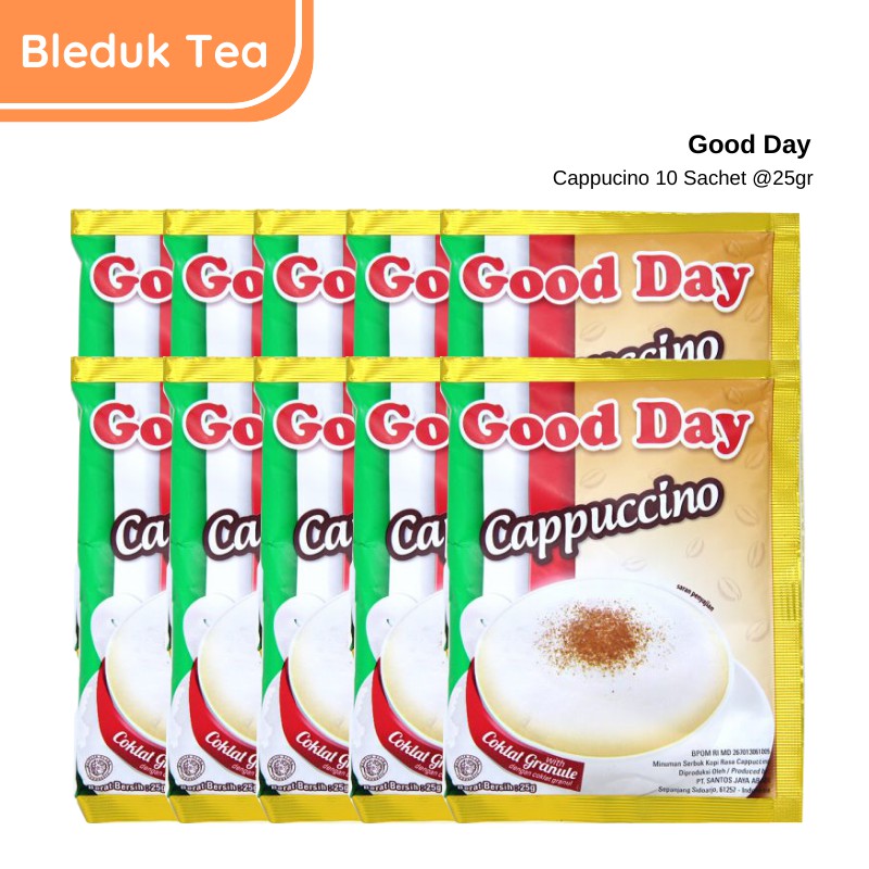 Jual Good Day Cappucino 1 Renteng 10 Sachet X 25gr - Kopi | Shopee ...