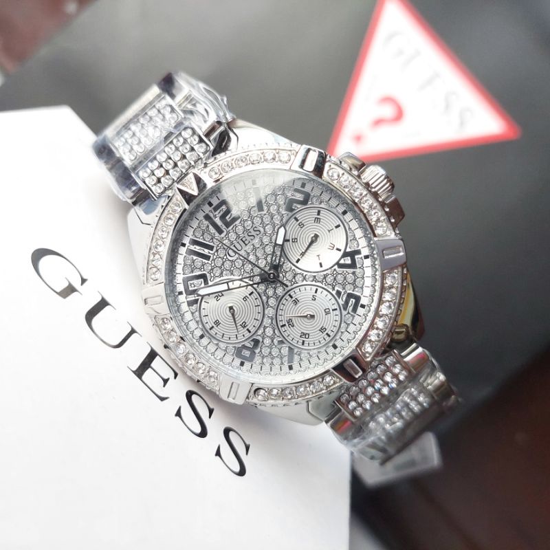 Jual Jam Tangan Wanita Guess W1156L1 Chronograph Tanggal Hari Aktif ...