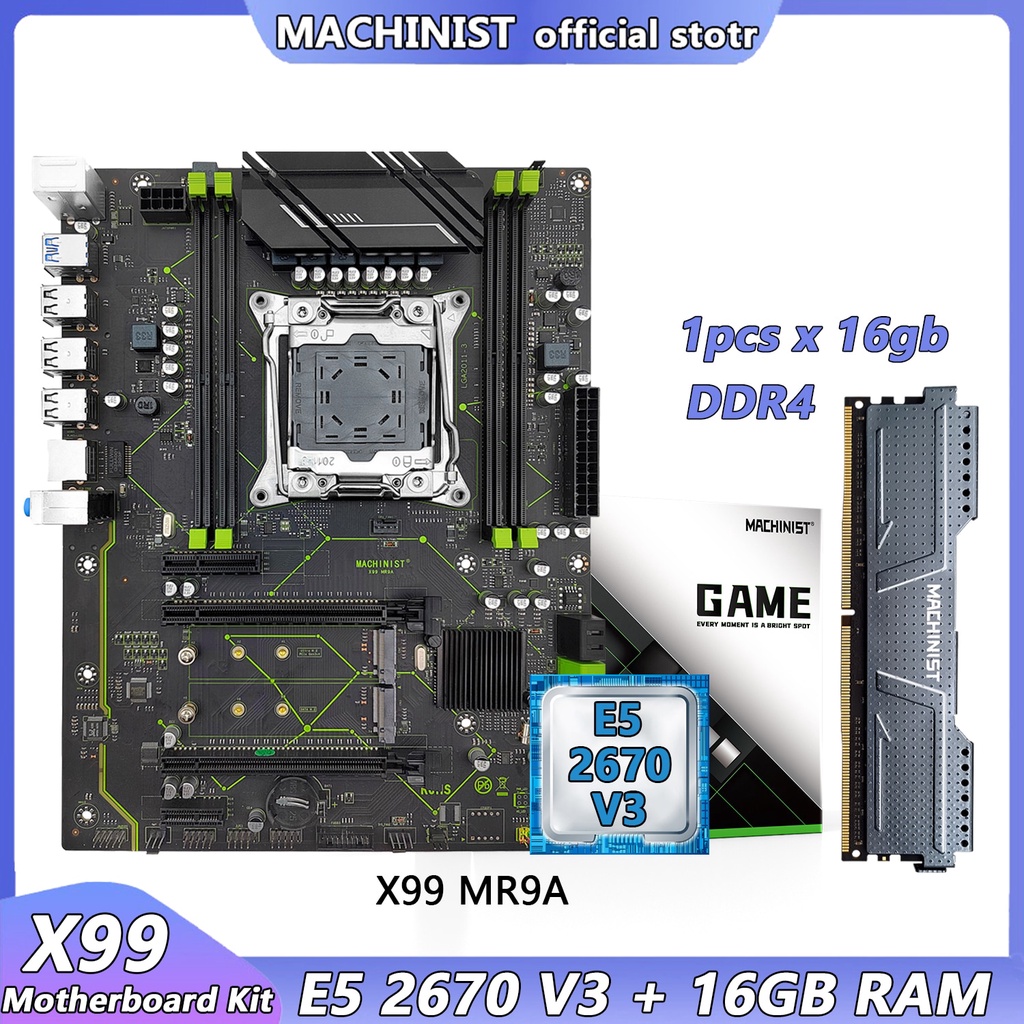Jual Preorder Machinist X99 Mr9a X99 Motherboard Combo Set Kit With