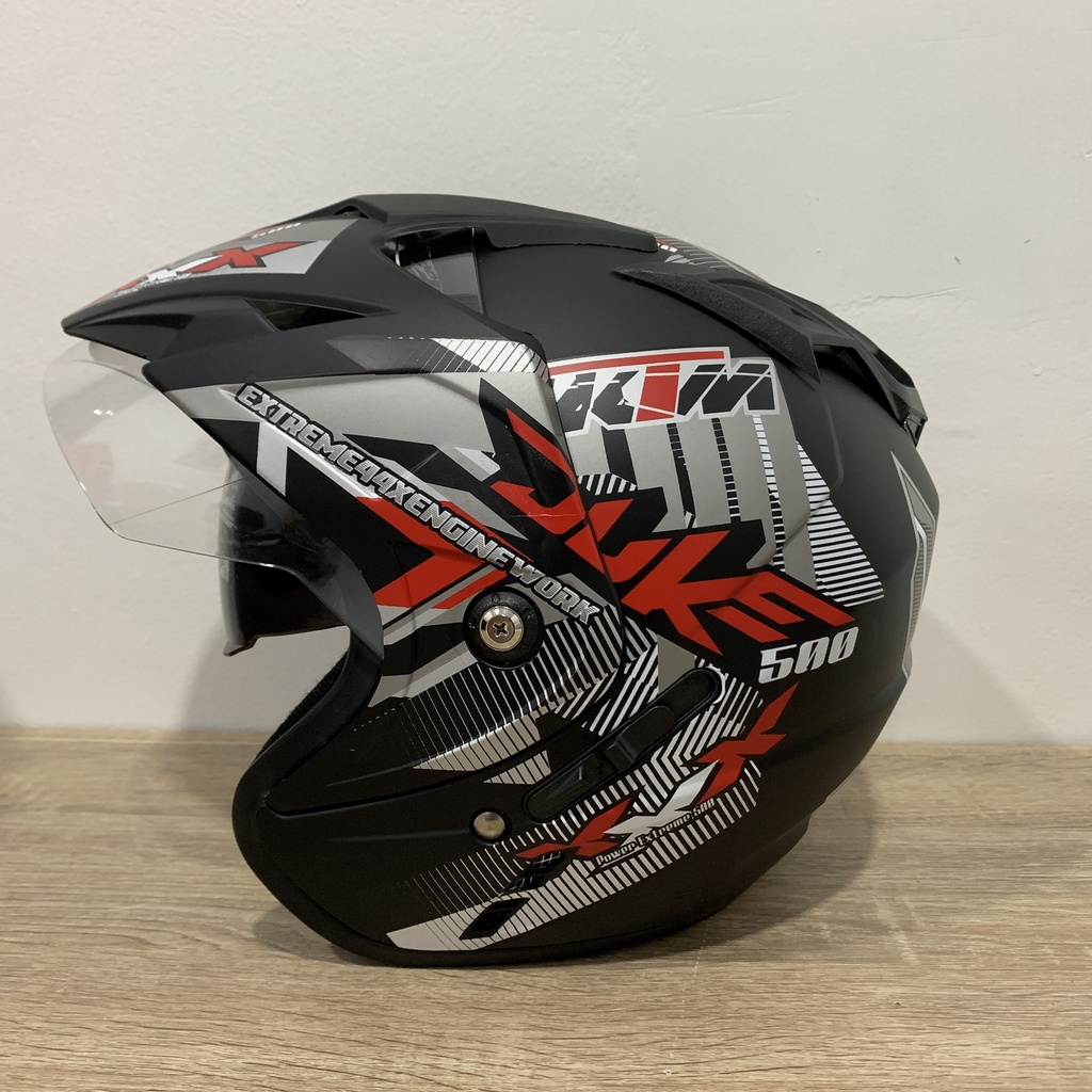 Jual Helm JP7 Juke Merah Helm Dua Kaca - Double Visor - Helm SNI - Helm ...