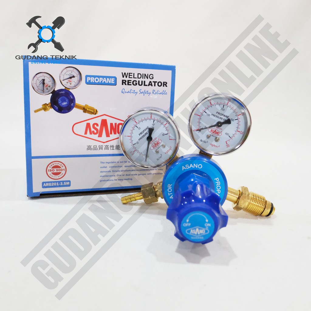Jual ASANO Regulator Las LPG PROPANE - Propane Argon -Acetylene - CO2 / Regulator Tabung Las ...