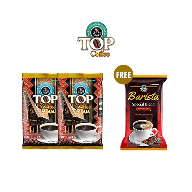 Jual [Buy 2 Get 1] Kopi Top Toraja (2in1) 25gr x 10 x 2 - Free Top ...